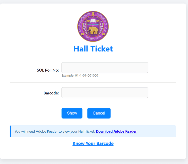 DU SOL Admit Card Download 2026: Date, Link, Steps For Hall Ticket